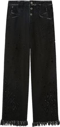 Isabel Marant Pantalon large flare Amia en denim
