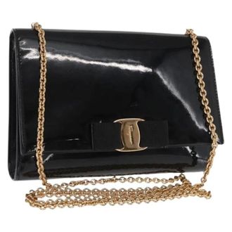 Ferragamo Pre-owned Leder-Umh&auml;ngetasche - - Pre-owned - Damen - Schwarzk - ONE SIZE