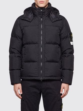 Stone Island Doudoune en nylon ripstop rembourr&eacute;e avec capuche amovible