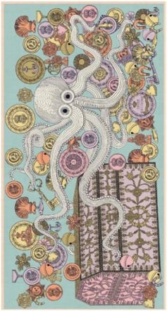 Inou&iuml; Editions Femme, Accessoires, Multicolore, Taille: ONE Size Octopus Etole