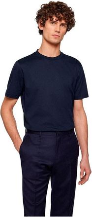 BOSS Herren Thompson 02 Regular-Fit T-Shirt aus Baumwoll-Jersey Dunkelblau XXL
