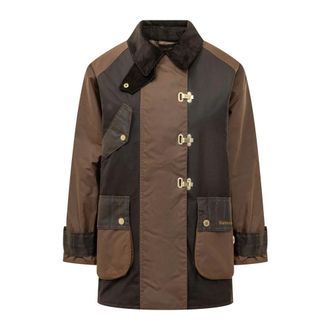 Barbour Felton Karierter Wachsjacke - - Jackets - Damen - Braun - XS