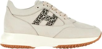 Hogan Interaktiver H713 Schn&uuml;r-Sneaker - - Shoes - Damen - Beige - 37 1/2 EU