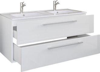 ebuy24 Meuble bogue, lavage Budasi H. 51 x L. 112 x P. 46 cm Blanc