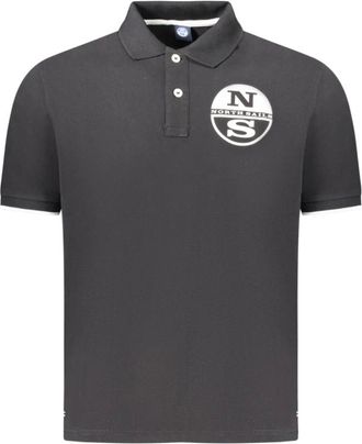 North Sails Homme, Tops, Noir, Taille: S Polo &agrave; Manches Courtes