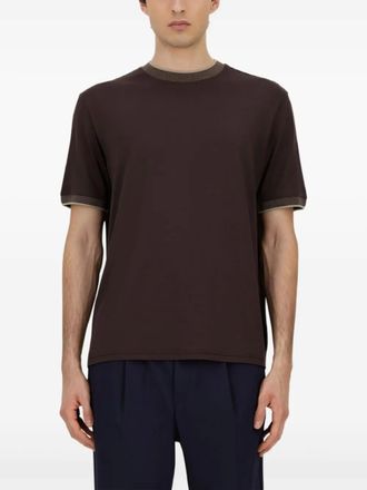 Herno t-shirt &agrave; manches courtes - Marron