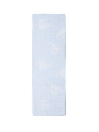 Lanvin Womens Scarf Light Blue Modal Accessories Virgin Wool