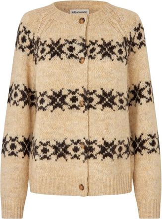 Lollys Laundry Cardigan - Femme - Pulls - Beige - Taille: 36 FR