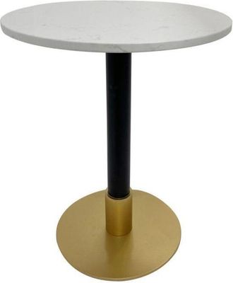 DKD Home Decor Beistelltisch DKD Home Decor Metall Wei&szlig; Marmor 50 x 50 x 61 cm