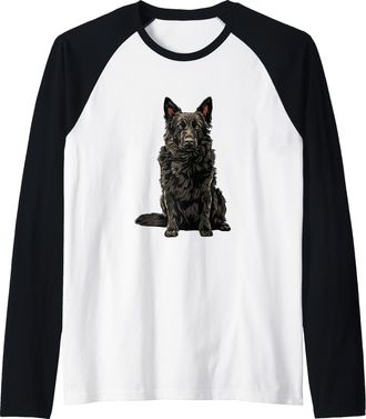 Whyitsme Design Kroatischer Sch&auml;ferhund Illustration Raglan