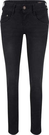 Herrlicher Gila Slim Reused Denim Black Jeans (29W/30L, Tempest)