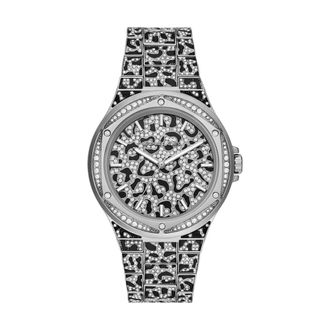 Michael Kors Femme, Accessoires, Gris, Taille: ONE Size Montre Lennox surdimensionn&eacute;e
