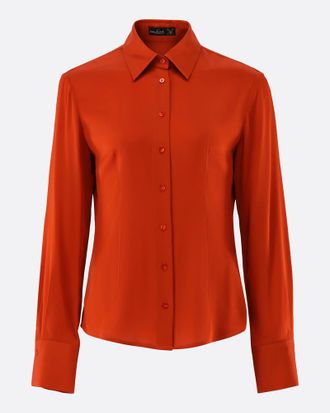 van Laack Hemdbluse aus Seide mit Stretch