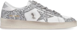 Golden Goose Femme, Chaussures, Multicolore, Taille: 36 EU Baskets en Cuir Brillant avec D&eacute;tails Us&eacute;s