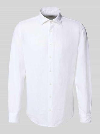 Seidensticker Slim Fit Business-Hemd aus Leinen mit Kentkragen