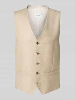 Roy Robson Weste aus Schurwolle-Mix mit Leinen-Anteil