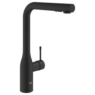 GROHE Spültischarmatur mit Spirale 2 Fonk Essence Phantom Black - 30504KF0