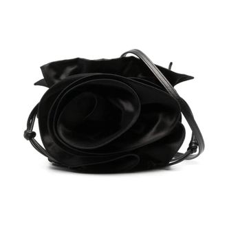 Magda Butrym Black Satin Ss23 Clutch - - Bags - Damen - Schwarzk - ONE SIZE