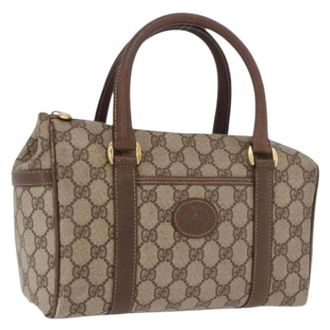 Gucci Sac &agrave; main vintage en toile Pre-owned - Femme - Pre-owned - Beige - Taille: ONE Size