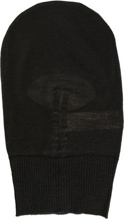 Rick Owens Homme, Accessoires, Noir, Taille: ONE Size Passamontagna In Maglia