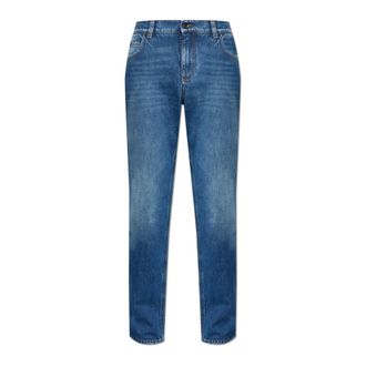 Dolce & Gabbana Homme, Jeans, Bleu, Taille: XL Jean Coupe Droite