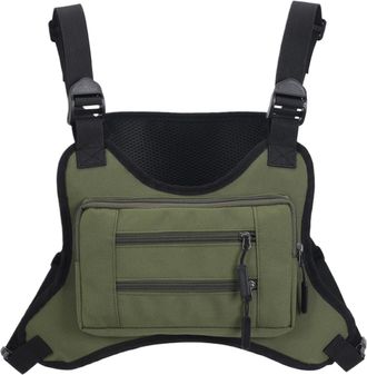 Generico Brusttasche f&uuml;r Herren | Tasche f&uuml;r Jacke aus wasserdichtem und leichtem Oxford-Gewebe | Sporttasche f&uuml;r Telefon, Laufen, Training, Wandern, Radfahren