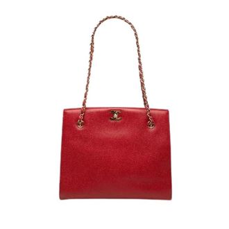 Chanel Pre-owned Caviar Skin Shoulder Tote Bag - - Pre-owned - Damen - Rot - ONE SIZE