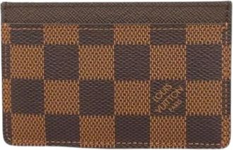 Louis Vuitton unisex, Pre-owned, Brun, Taille: ONE Size Portefeuille en tissu Pre-owned