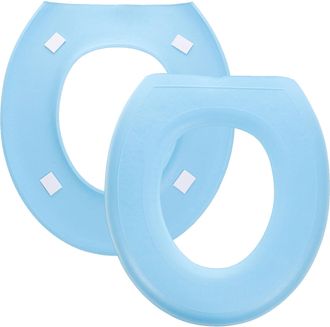 NUOBESTY 2 St&uuml;ck Toilettenkissen aus Weichem Eva Waschbare Wc Auflagen Warme Badezimmer Toilettenbez&uuml;ge Tragbare Sitzpolster f&uuml;r Unterwegs