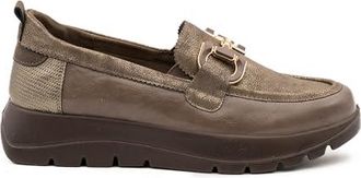 Generico Mysoft Mocassins pour femme avec mousse &agrave; m&eacute;moire de forme, fermeture &eacute;clair lat&eacute;rale, plateforme 4 cm, cuir synth&eacute;tique, technologie Dry Go, ultra l&eacute;