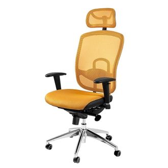 Selsey Berg - Schreibtischstuhl mit vielen Einstellm&ouml;glichkeiten (Gelb)