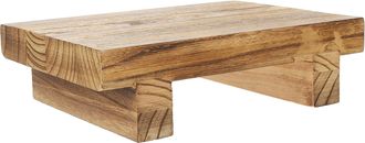 Pretyzoom VILLCASE Kleiner Holzhocker mit Rutschfestem Fu&szlig;schutz und Stabilem Gestell Vielseitiger Fu&szlig;hocker f&uuml;r Wohnzimmer B&uuml;ro und Au&szlig;enbereich als Praktische