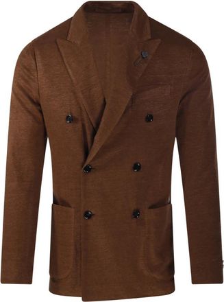 Lardini Homme, Vestes, Brun, Taille: M Blazer crois&eacute;