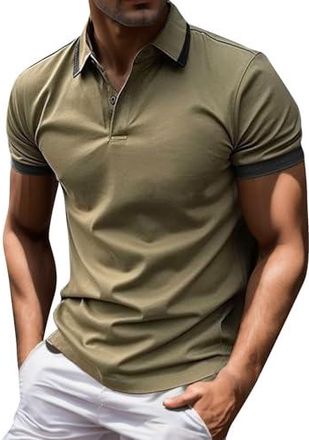 Generic Lot de t-shirts pour homme - T-shirt d&eacute;t&eacute; classique &agrave; manches courtes et col rond uni, grande taille basique et d&eacute;contract&eacute;, ag, 4XL
