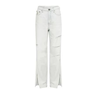 One Teaspoon Wei&szlig;e Distressed Jeans - - Jeans - Damen - Wei&szlig; - W30
