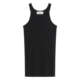 Sportmax Schwarzes geripptes Neckholder-Top - - Tops - Damen - Schwarzk - M