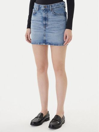 Guess Jeansrock W5GD0Q D5M4A Blau Regular Fit