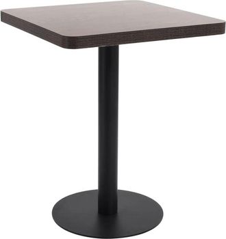 vidaXL Table de bistro Style Moderne - Table de jardin Marron fonc&eacute; 60x60 cm mdf Vidaxl
