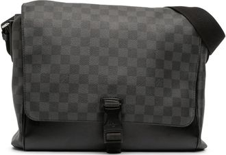 Louis Vuitton Hobo Bags - Damier Graphite Skyline Messenger MM - Gr. unisize - in Schwarz - für Damen