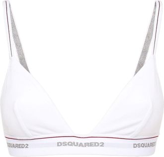 Dsquared2 Triangel-BH mit Logo - Wei&szlig;