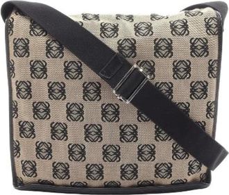 Loewe Sac bandouli&egrave;re Anagram Pre-owned - Femme - Pre-owned - Beige - Taille: ONE Size