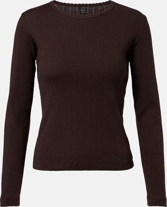 Leset Longsleeve aus Baumwolle