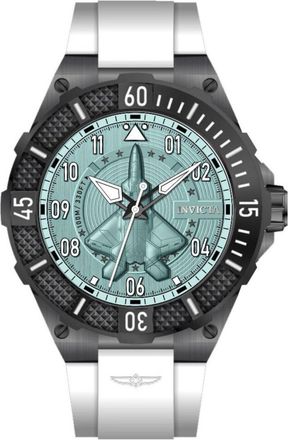 Invicta Aviator 50645 Herrenuhr - Quarzwerk - Edelstahl mit blauem Zifferblatt - 50 mm