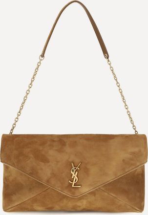 Saint Laurent Cassandre suede Shoulder Bag Female UNI