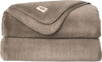 UGG Whitecap Plush Flannel - Oversized Throw Blanket, Sequoia