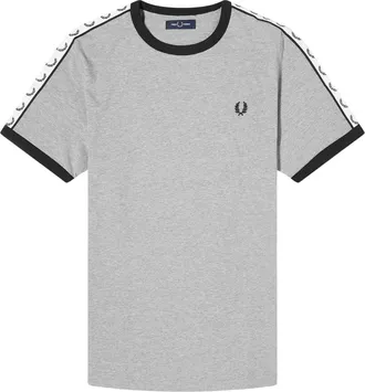 Fred Perry Tapeed Ringer Steel Marl T-shirt