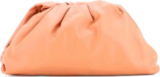 Bottega Veneta The Pouch Leather Teen clutch bag - Nude