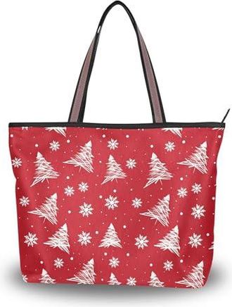 Alaza Grand sac fourre-tout, sac à bandoulière pour femme, sac à main décontracté de grande capacité, sac à main décontracté, sac de courses à carreaux de N