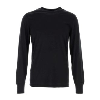 Tom Ford Homme, Tops, Noir, Taille: 2XL Col en V Manches Longues Lyocell Coton