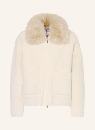 Joseph Ribkoff Jacke Mit Abnehmbarem Kunstfell weiss